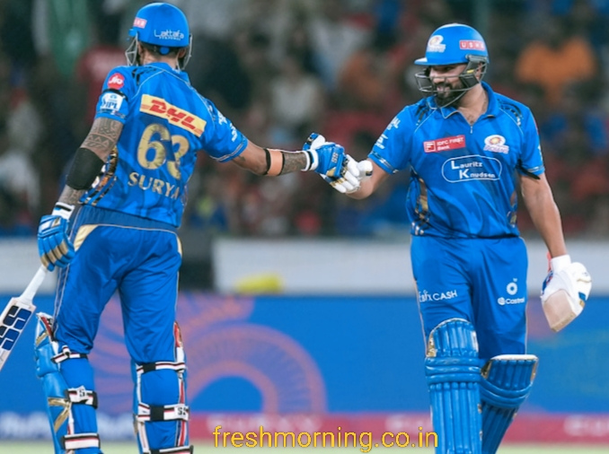 MI vs SRH: मुंबई इंडियन्सचा SRH वर 7 गडी राखून दणदणीत विजय; रोहित-सूर्यकुमार चमकले, बोल्ट ...